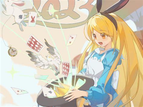 《爱丽丝漫游奇境记》插图素材网站图片免费下载 Zcool站酷