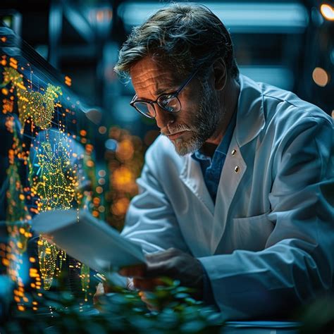 Premium Photo Environmental Scientist Monitoring Climate Data