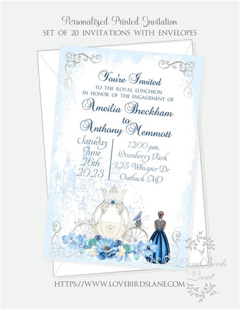 Cinderella Wedding Theme Invitations