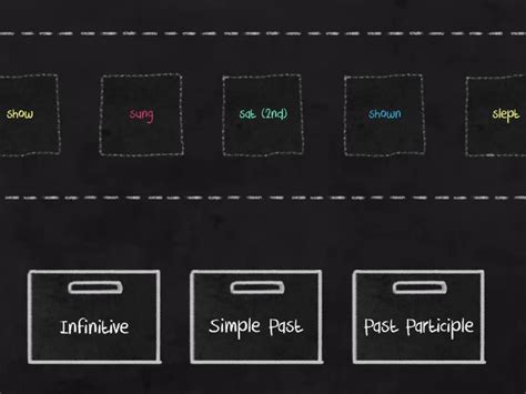Irregular Verbs With S Speed Sorting