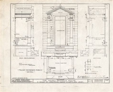 Historic Pictoric Blueprint Habs Nj14 Morto11 Sheet 8 Of 16