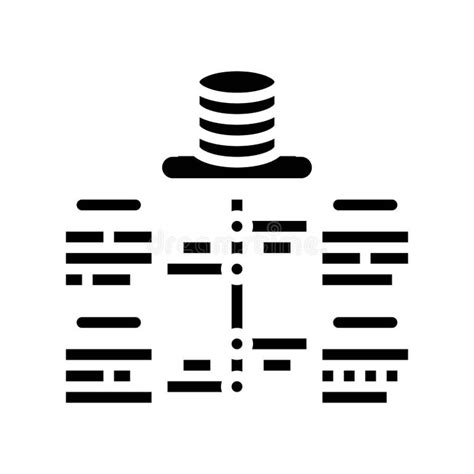 Software Deployment Glyph Icon Vector Illustration Stock Illustration