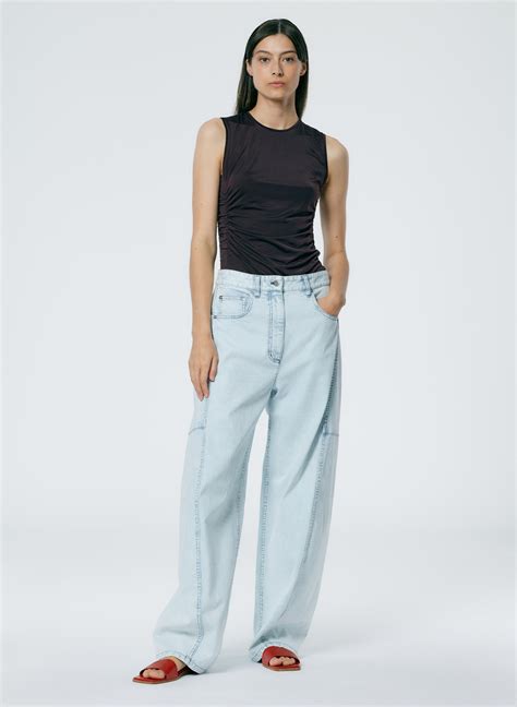Bleached Denim Sid Jean Regular Tibi Official
