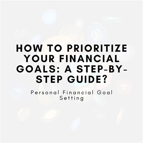 How To Prioritize Your Financial Goals A Step By Step Guide Must
