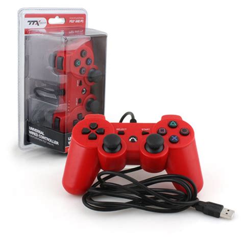 Ps3 Controller Wired Usb Controller Pc Compatible Red Ttx Tech