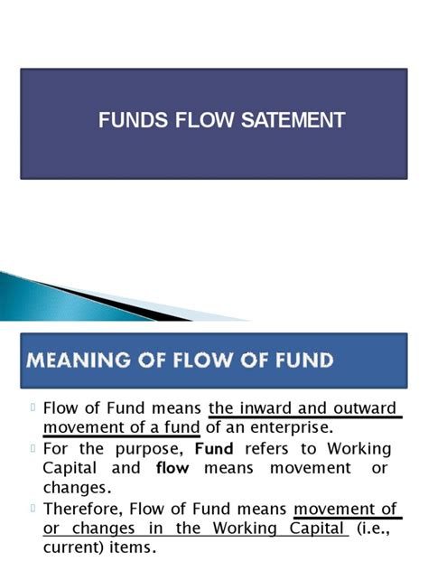 Fund Flow Statement Pdf Cash Flow Statement Working Capital