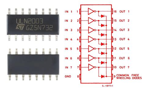 Uln2003 Ic Pinout Working Principle And Circuit Kasuo