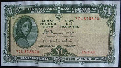 1976 Ireland 1 Pound Note 4704335280