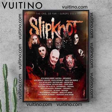 Slipknot The End So Far 2023 European Tour Poster No Frame