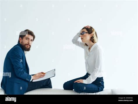 Emotional Woman Or Man With Communication Model Psychology Documents