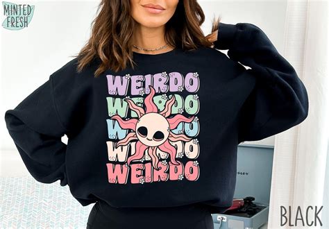 Groovy Weirdo Sweatshirt Cute Pastel Goth Sweatshirt For Women Pastel Goth Hoodie Creepy