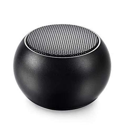 Round Shape Clear Sound Quality Heavy Bass Wireless Speaker Metal Body