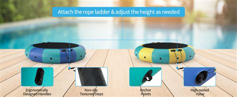 12 Feet Inflatable Splash Padded Water Bouncer Trampoline Costway