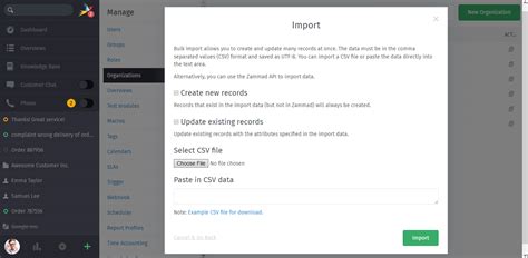 Managing Organizations Via Csv Import — Zammad Documentation