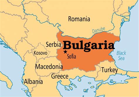 Bulgarije Op De Wereldkaart Omliggende Landen En Ligging Op De Kaart