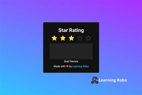 User Star Rating Using HTML CSS
