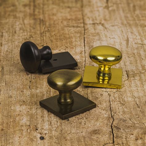Round Cabinet Knobs On Square Backplate
