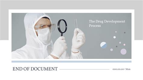 약물 개발 프로세스 Ppt 템플릿 무료 다운로드슬라이드
