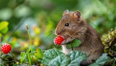 A Mouse Eating A Raspberry Online Puzzle