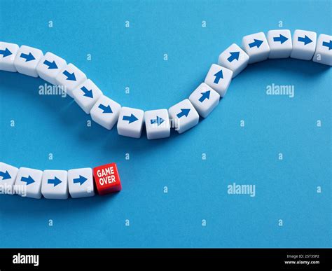 Game Over Concept Wrong Strategy Choosing The Right Path And Strategy