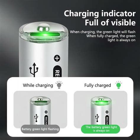충전식 배터리 Aaa 15v 대용량 2200mwh 배터리 Aa Usb 타입 C 고속 충전 리튬 이온 배터리 마우스 장난감용