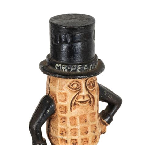 Vintage Mr Peanut Cast Iron Bank Grandview Mercantile