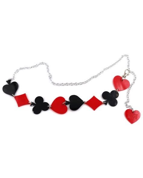 House Of Cards Chain Belt Queen Of Hearts Halloween Costume Circus
