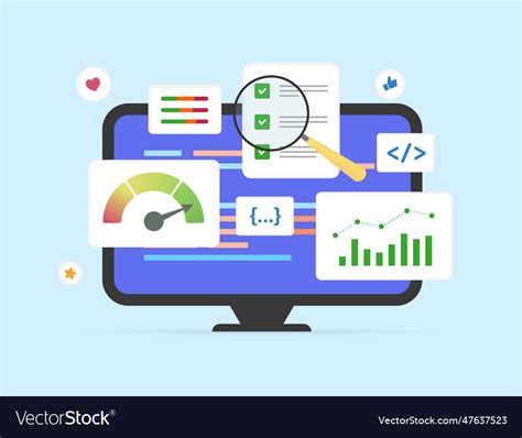 Seo Marketing And Digital Analytics Concept Vector Image