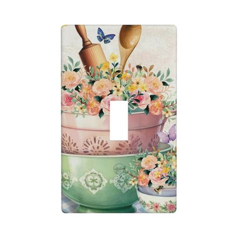 Bohemian Style Light Switch Cover Plates Single Toggle Wall Plate Decorative 1 Gang Christmas