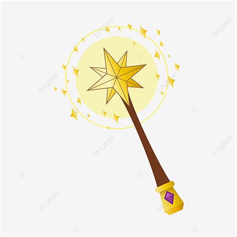 Magic Wands Vector Png Images Golden Magic Wand Clip Art Magic Wand