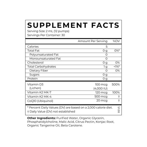Liposomal Vitamin D3 K2 With Coq10 Cymbiotika