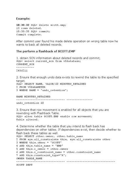 flashback sql table and database to recover deleted records pdf