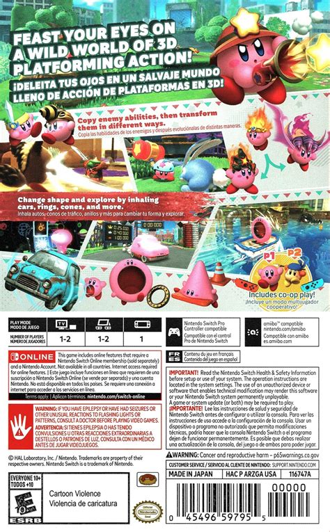 Kirby And The Forgotten Land Box Shot For Nintendo Switch Gamefaqs