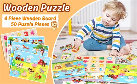Gontence Holzpuzzles Für Kinder 23 Jahren Spiele Für 3 Jähr