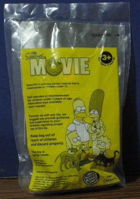The Simpsons Movie Bart Simpson Figure Burger King 2007 3