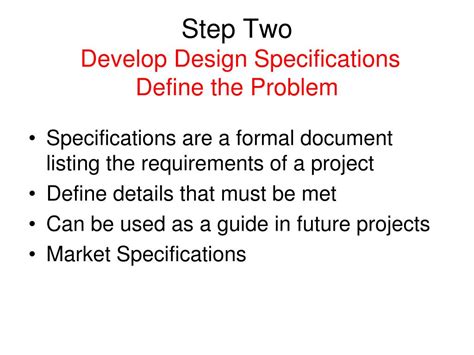 Ppt Six Steps Of Problem Solving And Engineering Design Process