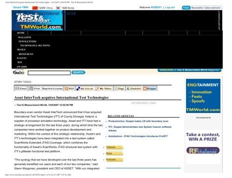 Test And Measurement World Asset Intertech Inc