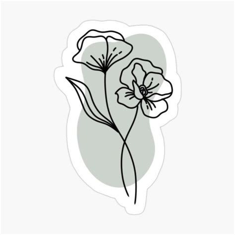 August Birth Flower Sticker For Sale By Hricha7 August Birth Flower