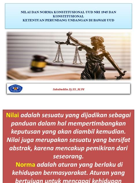 Nilai Dan Norma Konstitusional Uud 1945 Pdf