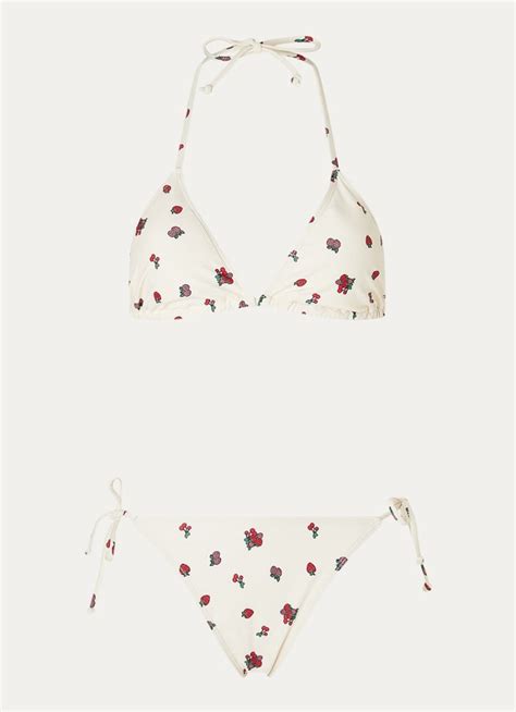Sofie Schnoor Bikiniset Met Print • Gebroken Wit • De Bijenkorf