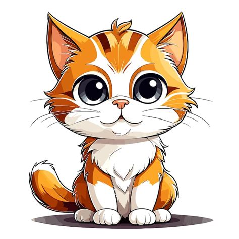 Premium Vector Cute Cartoon Cat Characters Vectors Illustration