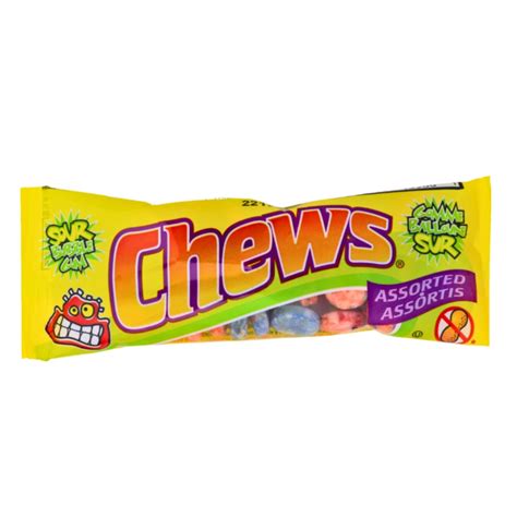 Chews Assorted Sour Bubble Gum Candy Funhouse Candy Funhouse Us