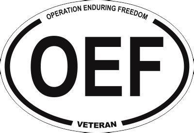 Operation Enduring Freedom Decal Military Graphics