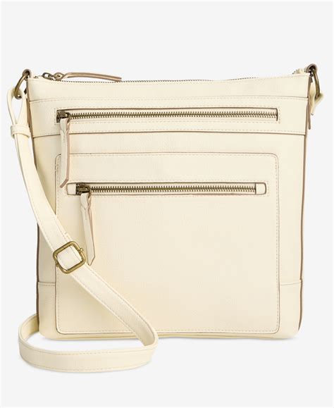 Style And Co Hudsonn Medium Crossbody Exclusively At Macys In Neutral