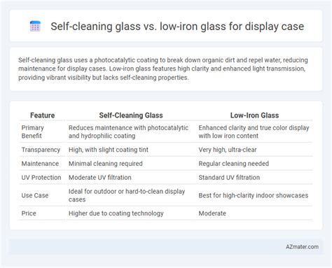 Self Cleaning Glass Vs Low Iron Glass For Display Case What Is The