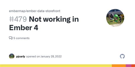 Not Working In Ember 4 Issue 479 Embermap Ember Data Storefront GitHub