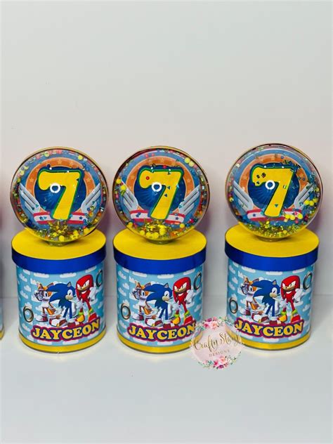 Sonic Themed Pringles Sonic Party Favors Customized Pringles Can Sonic Favor Box Sonic Favor