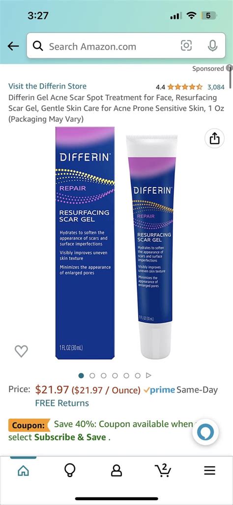 [product Question] Differin Adapalene Gel Vs Differin Acne Scar Gel