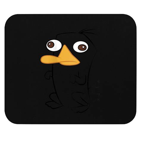 Disneys Phineas And Ferb Perry The Platypus Cute Portrait Mouse Pads