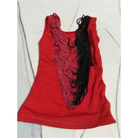 13 Bjd 娃衣 紅色無袖 蝦皮購物